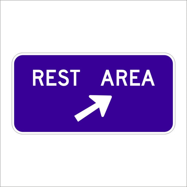 D5-2 REST AREA ARROW SIGN – Main Street Signs, Athaco Inc.