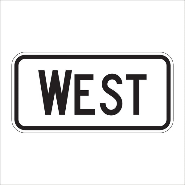 M3-4 WEST DIRECTIONAL AUXILIARY SIGN – Main Street Signs, Athaco Inc.