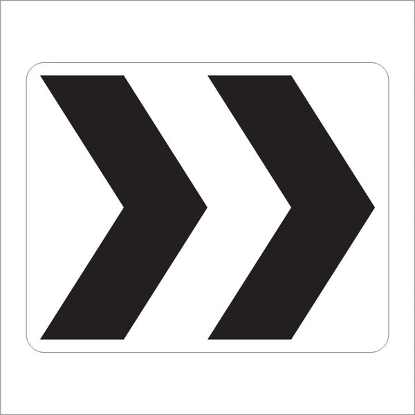 R6-4 ROUNDABOUT DIRECTONAL (2CHEVRONS) SIGN – Main Street Signs, Athaco ...