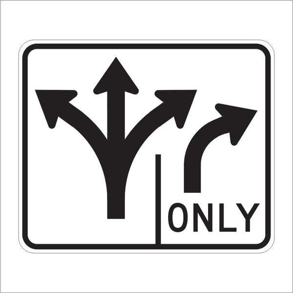 R61-30 (CA) INTERSECTION LANE CONTROL SIGN – Main Street Signs, Athaco Inc.