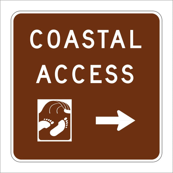 SG28 (CA) COASTAL ACCESS SIGN – Main Street Signs, Athaco Inc.