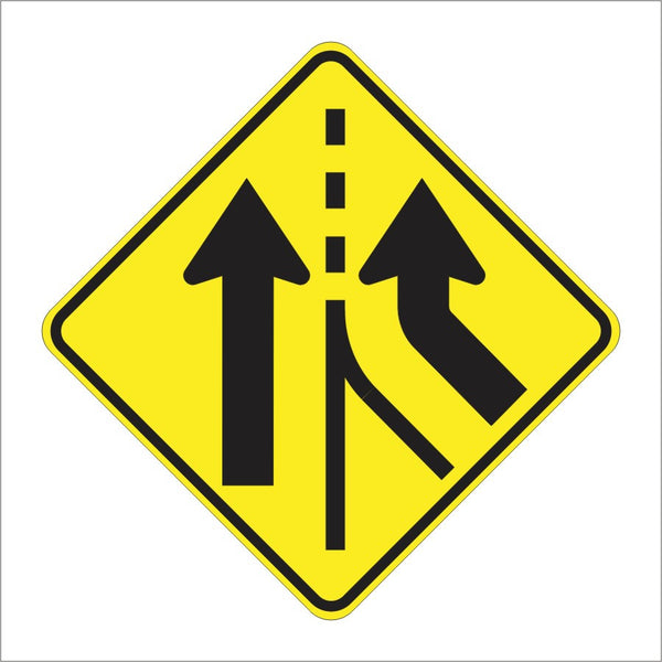 W4-3 ADDED LANE SIGN – Main Street Signs, Athaco Inc.